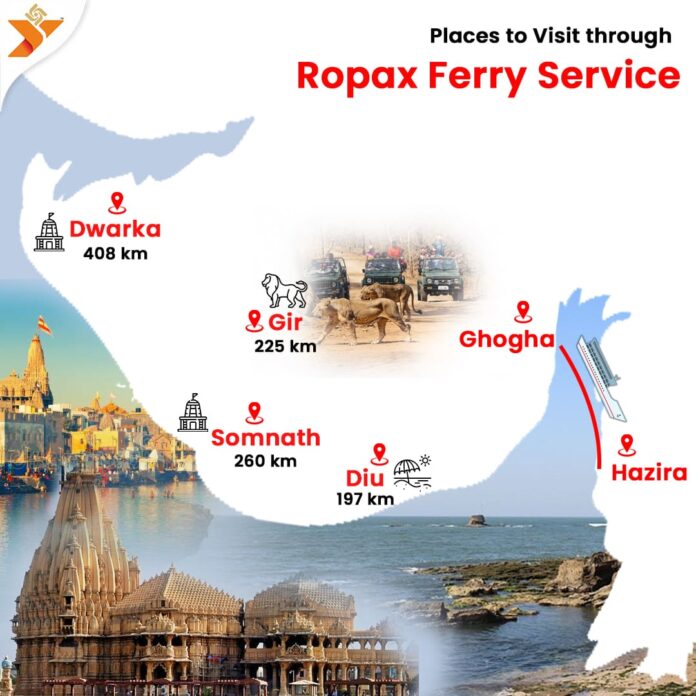 RoRo Ferry Service, Ghogha to Hazira Booking Price & Timetable