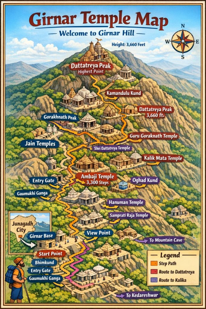 Complete Guide to Sacred Girnar Temples of Girnar Parvat